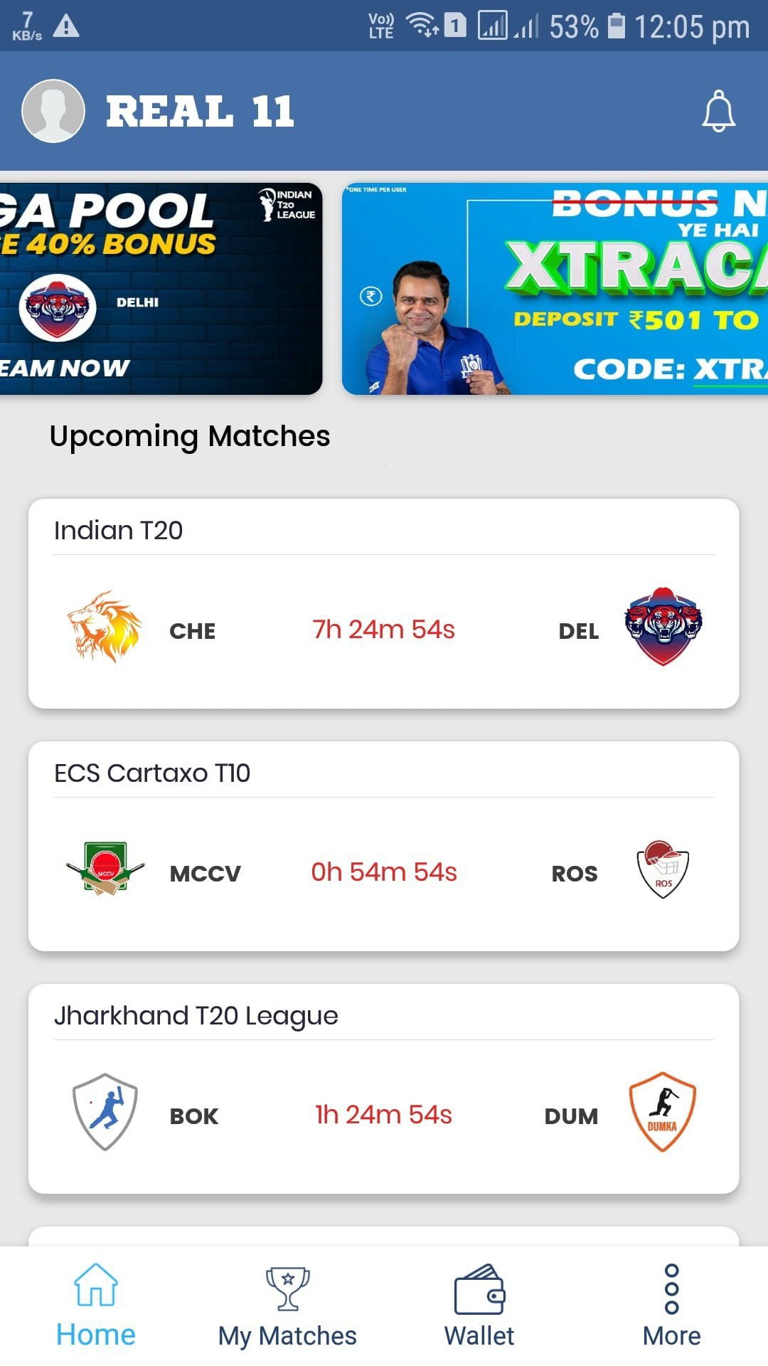 Real11 App Download, Referral Code: FANTASY100